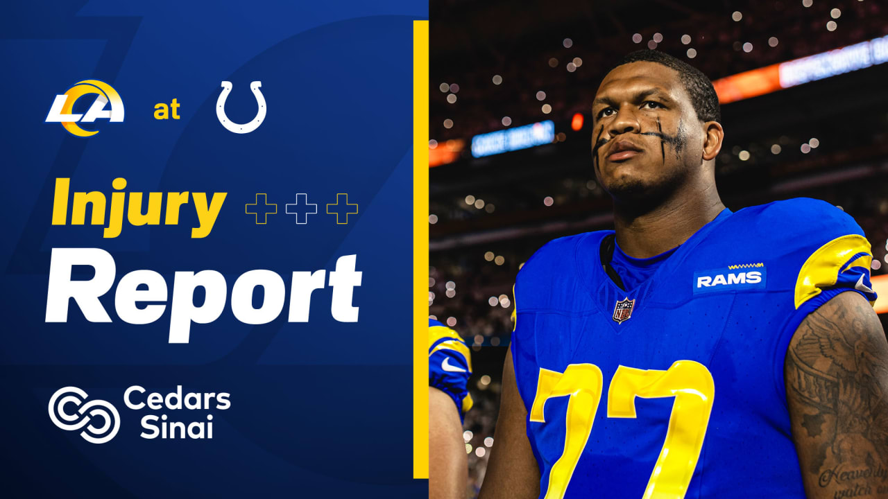 Injury Report 9/29: Rams offensive lineman Alaric Jackson, wide ...