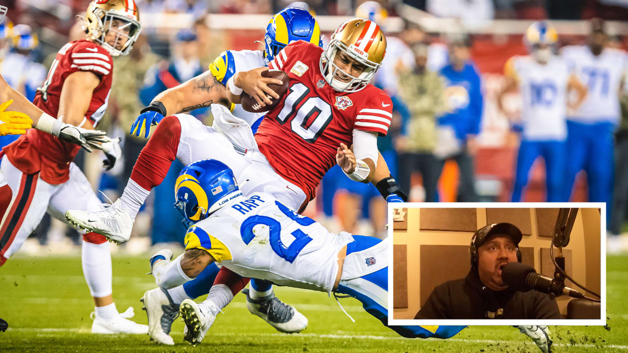 El sack de S Taylor Rapp de los Rams contra los 49ers en el ...