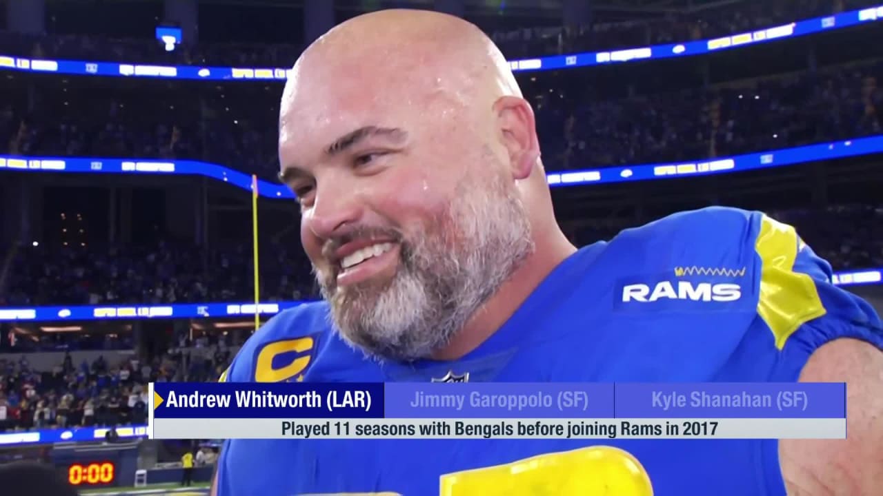 Rams OL Andrew Whitworth discusses facing former team in Super Bowl LVI ...