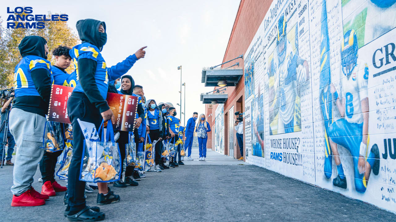 Rams WR Odell Beckham Jr. surprises Watts Rams with Super Bowl LVI ...