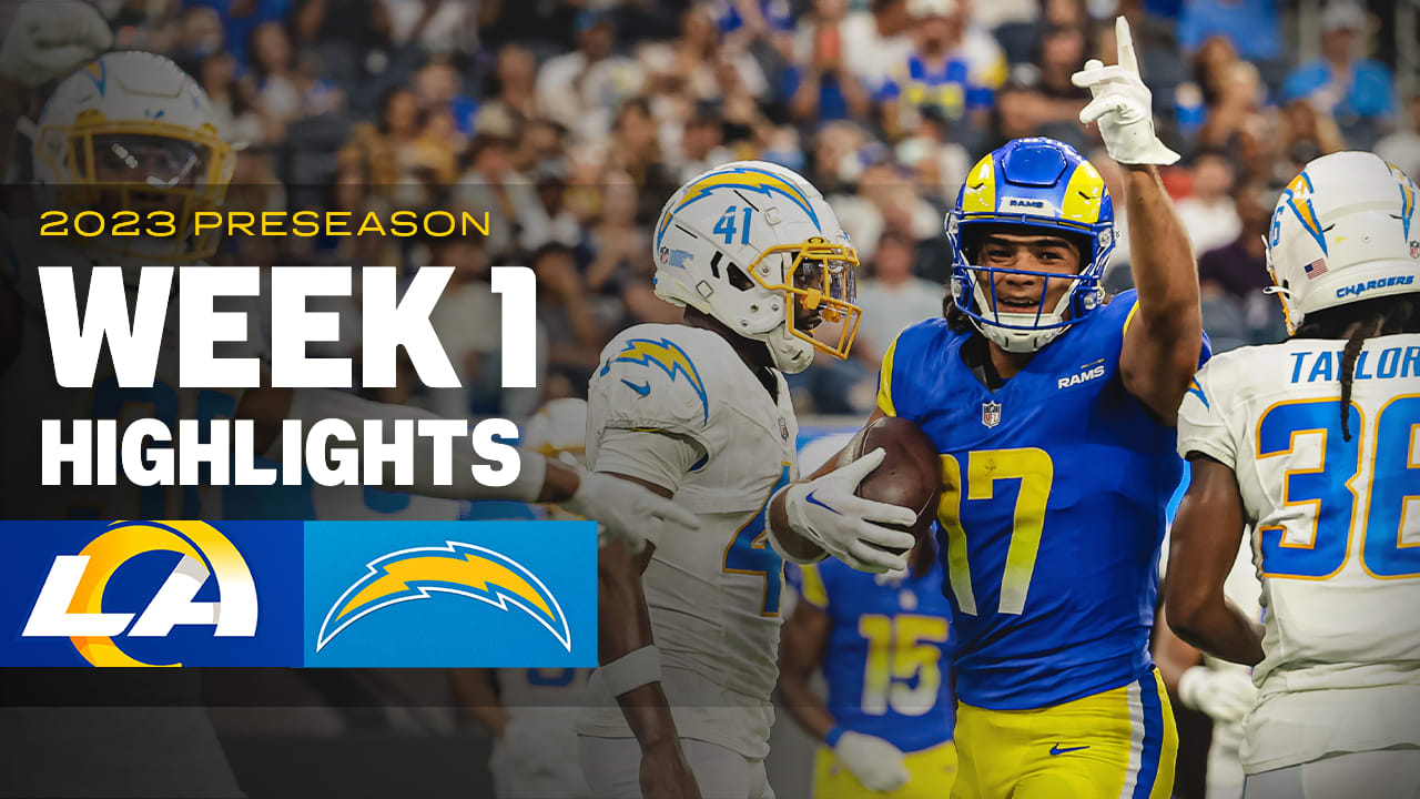 Highlights: Los Angeles Rams vs. Chargers Week 1 preseason matchup ...