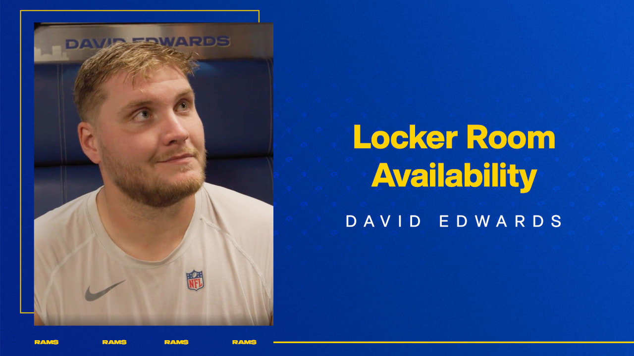 Los Angeles Rams Open Locker Room | Rams OL David Edwards on Falcons ...