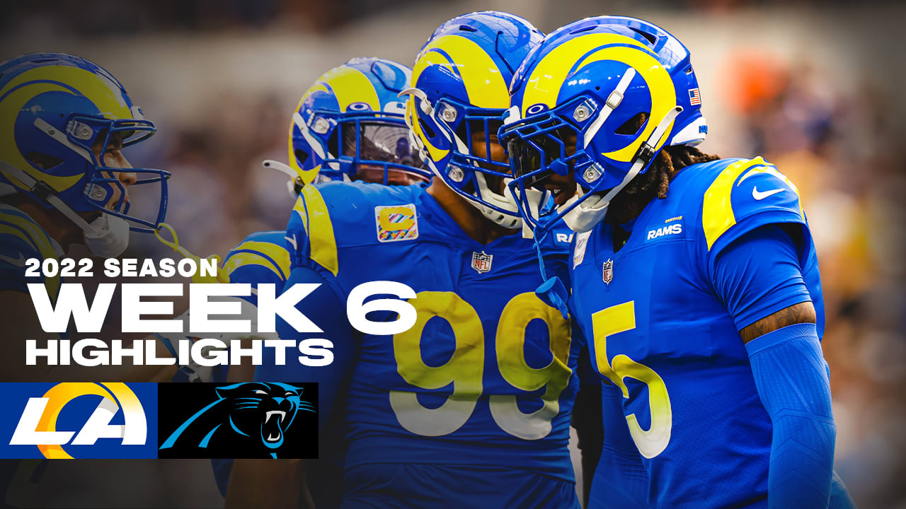 Highlights: Los Angeles Rams' top plays from Week 6 win vs. Carolina ... Highlights: Los Angeles Rams' top plays from Week 6 win vs. Carolina ...