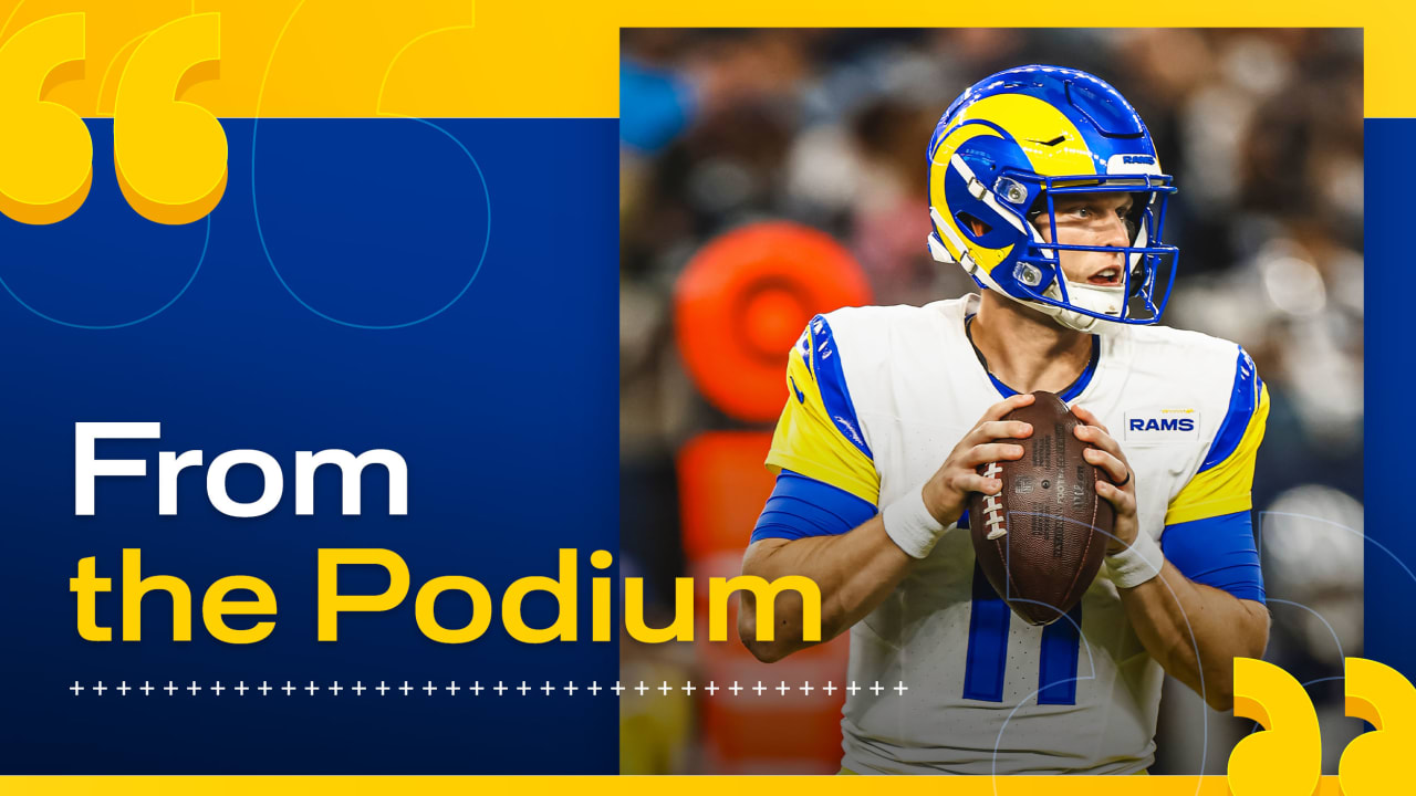 From the Podium: Sean McVay and Brett Rypien react to Rams' Week 8 loss ...
