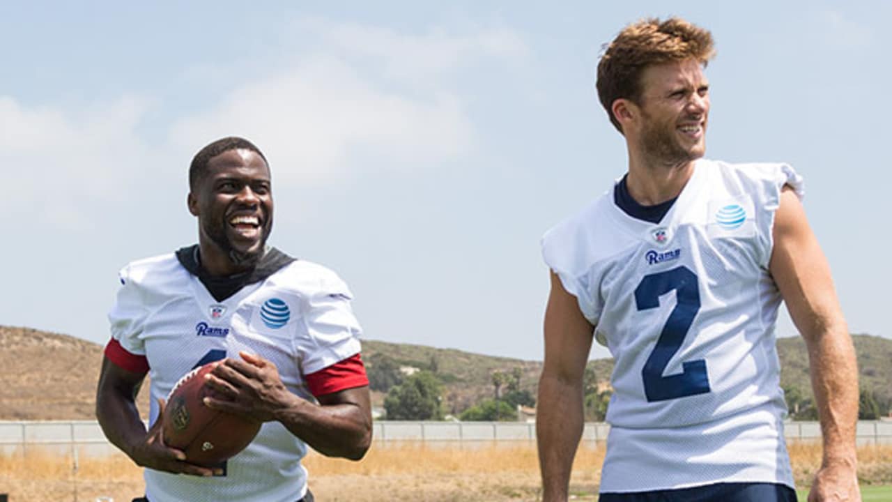 Kevin Hart, Scott Eastwood Take Part in Rams' Practice