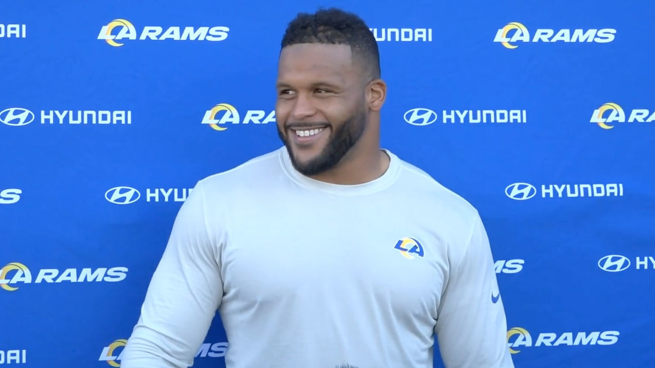 Rams defensive lineman Aaron Donald on pass rush possibilities with Von ...