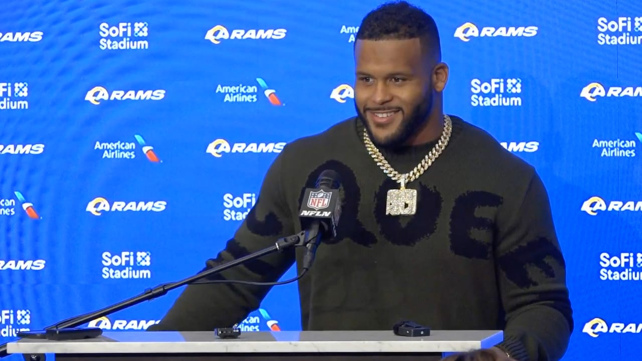 Rams defensive lineman Aaron Donald talks forced fumble vs. Jaguars ...