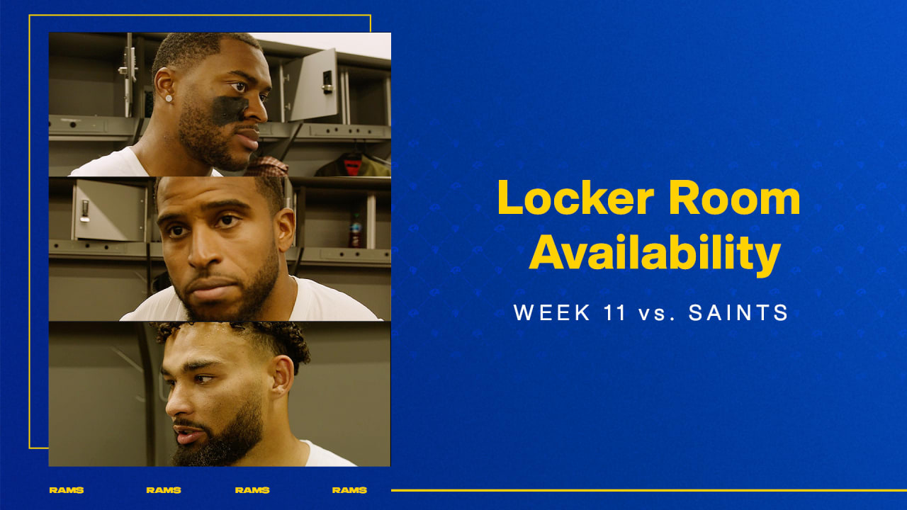 Los Angeles Rams at New Orleans Saints Week 11 Postgame locker room ...