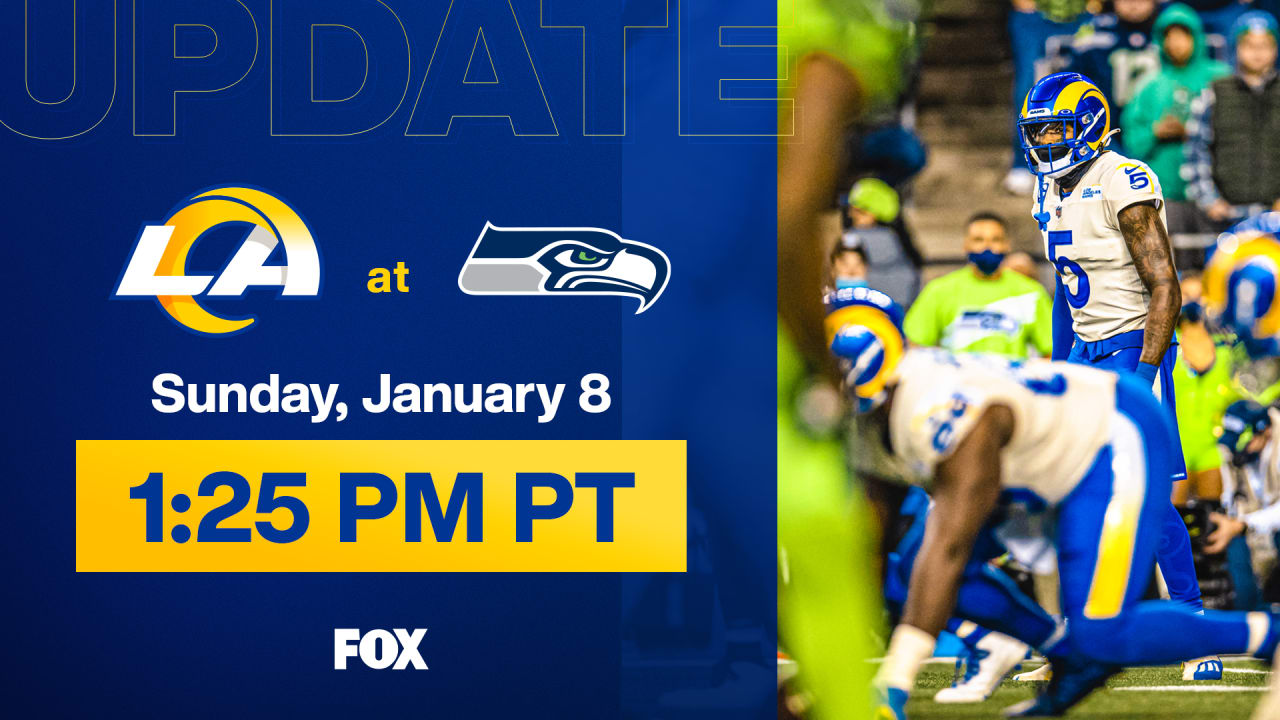 Rams at Seahawks Week 18 kickoff time, TV designation set