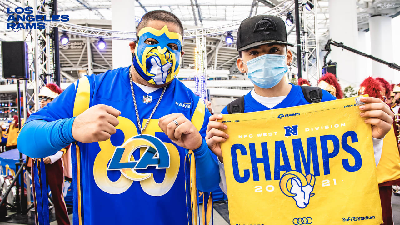 FAN PHOTOS: Best of Rams fans at SoFi Stadium for big Wild Card victory ...