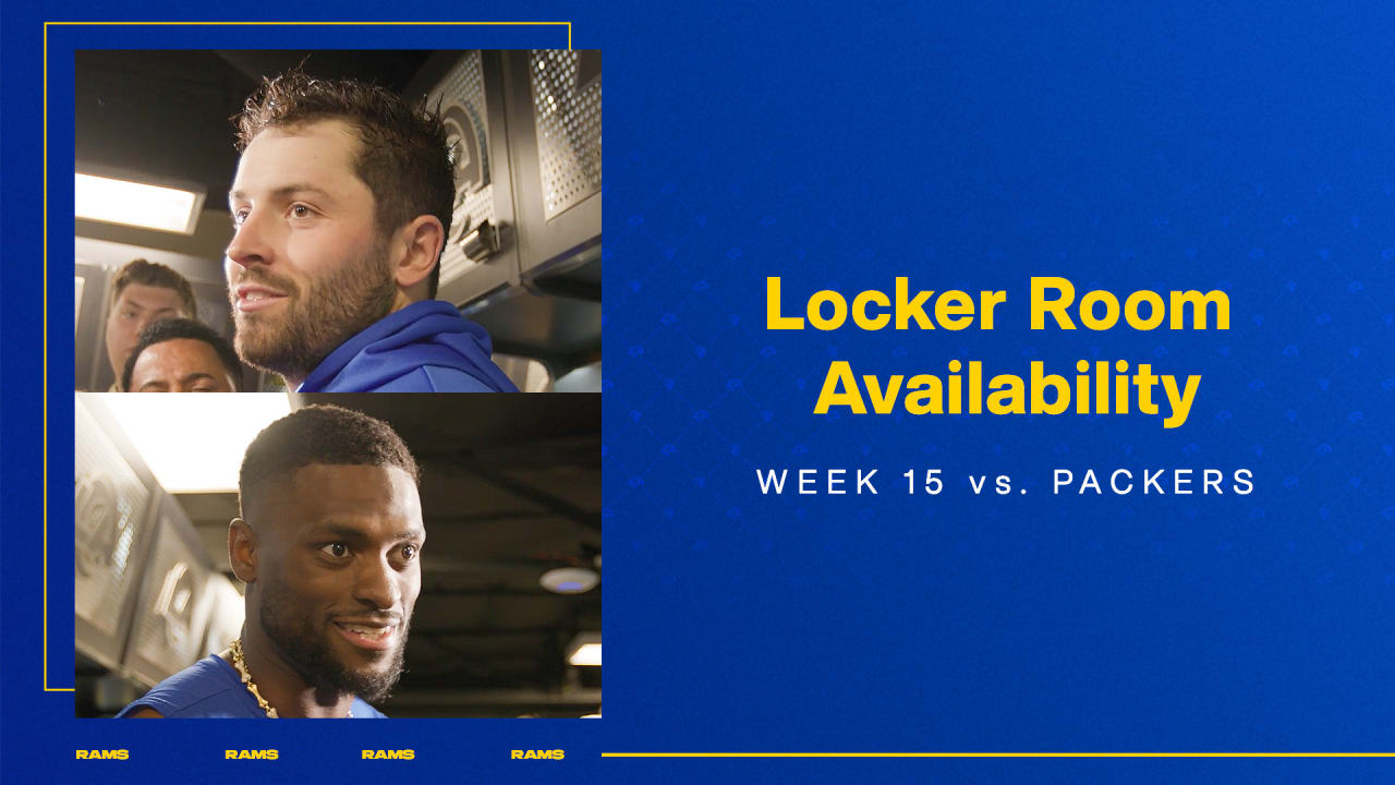 Los Angeles Rams Locker Room Availability | Rams quarterback Baker ...