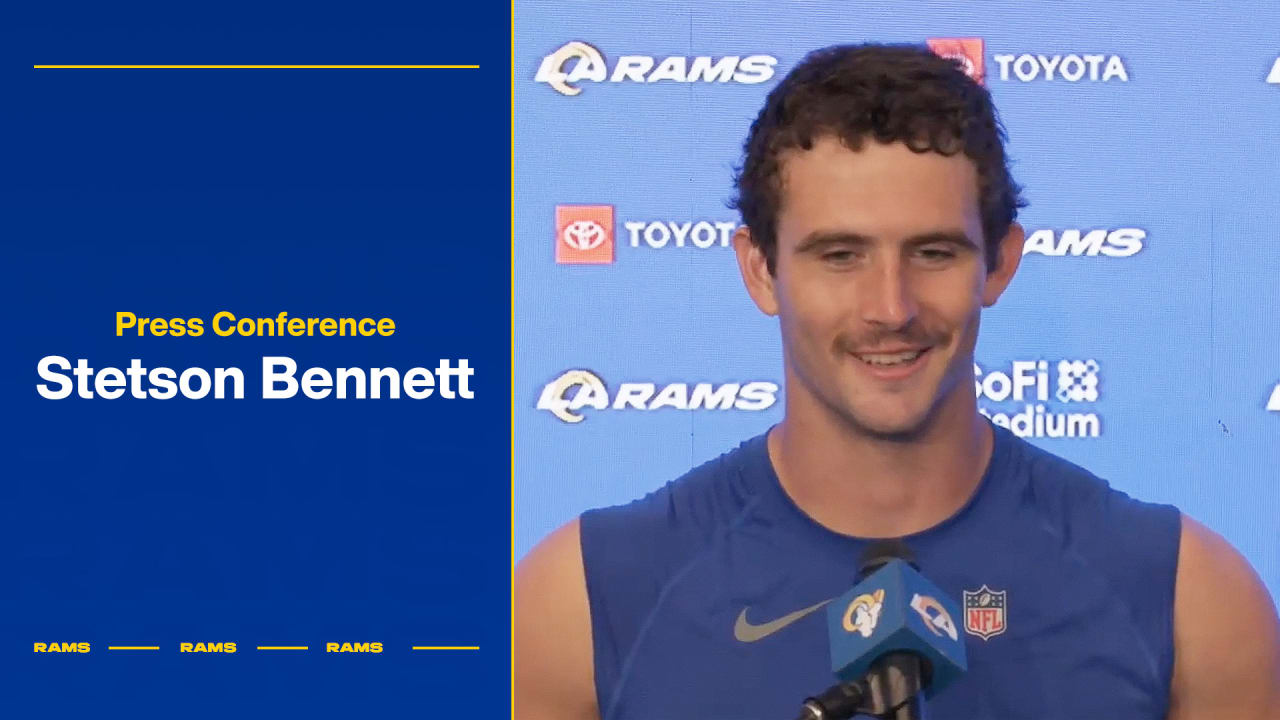 Rams rookie quarterback Stetson Bennett talks performance vs. Chargers ...