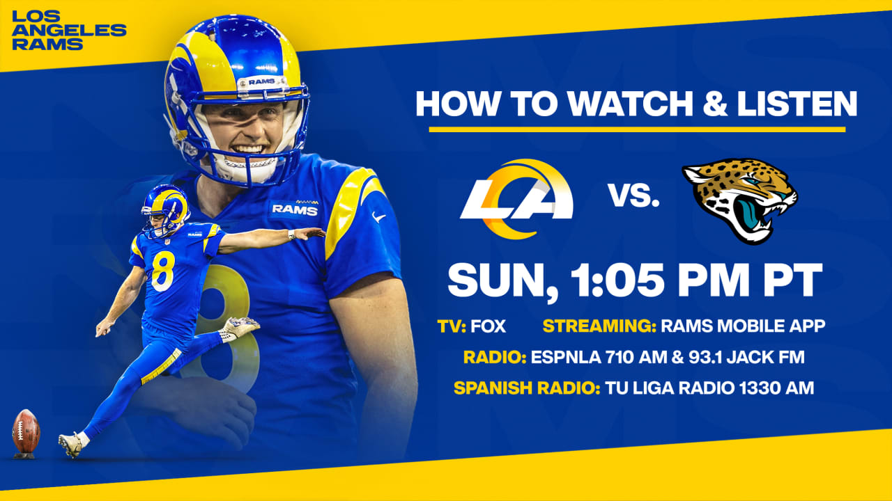 How to watch Jaguars at Rams on December 5, 2021