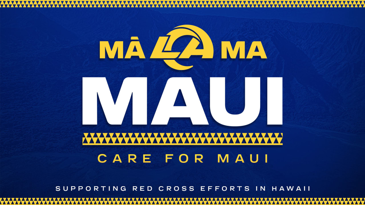 Los Angeles Rams support Hawaii fire relief & recovery efforts during ...