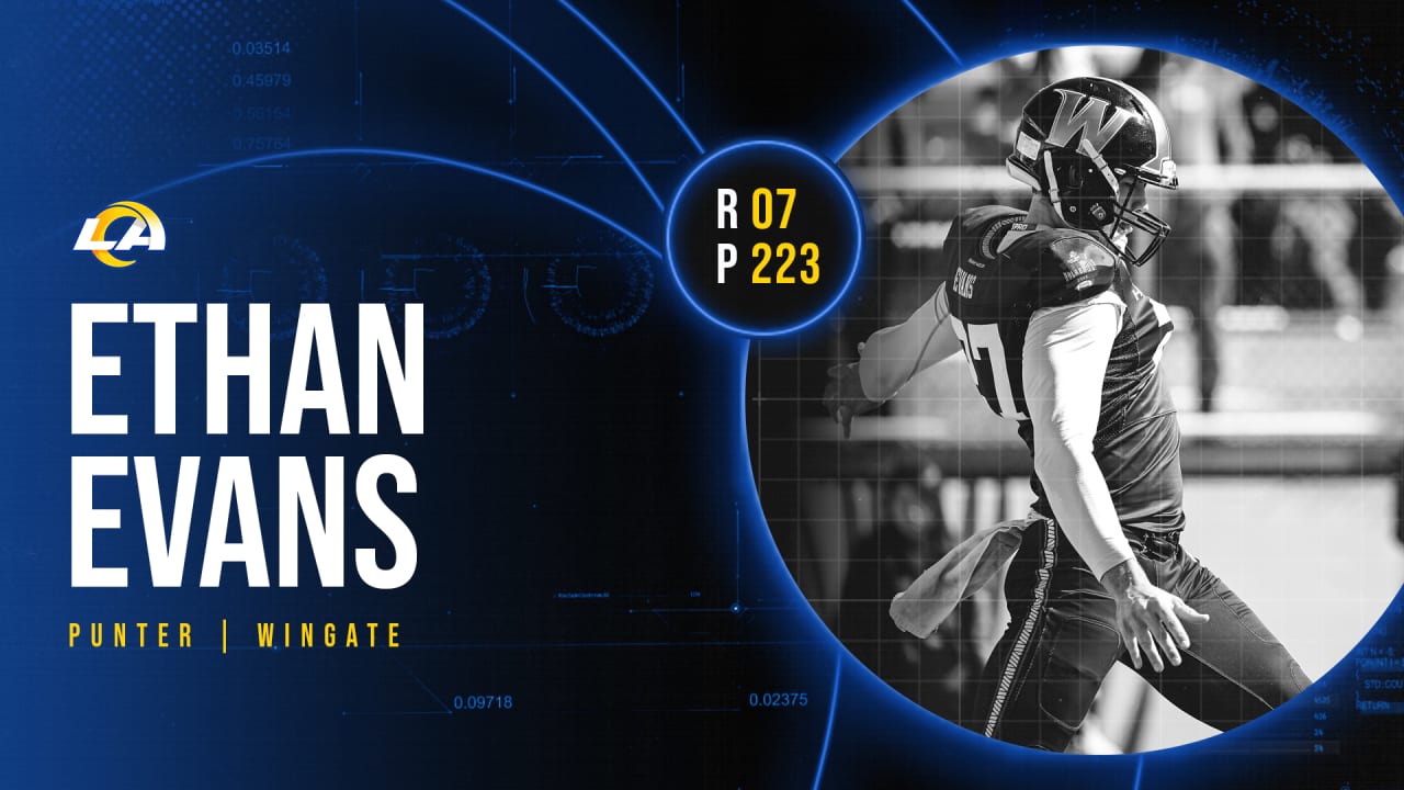 PHOTOS: Meet new Rams P Ethan Evans | 2023 NFL Draft