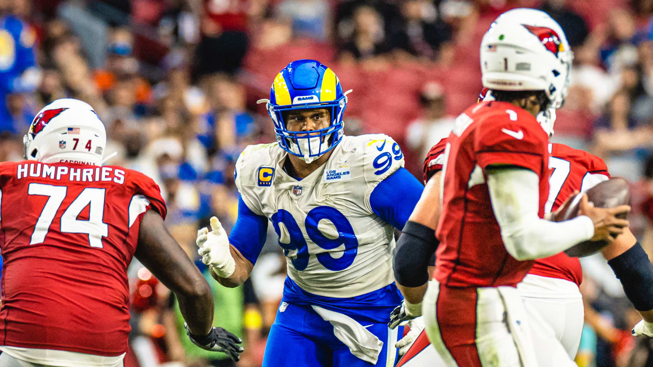 Los Angeles Rams defensive lineman Aaron Donald 100th career sack ...