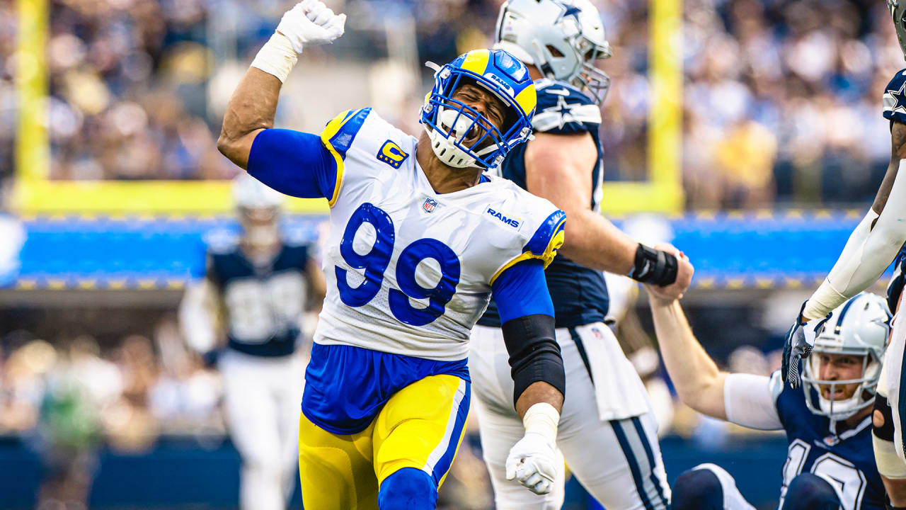 Defensive lineman Aaron Donald sacking every Los Angeles Rams 2023 ...