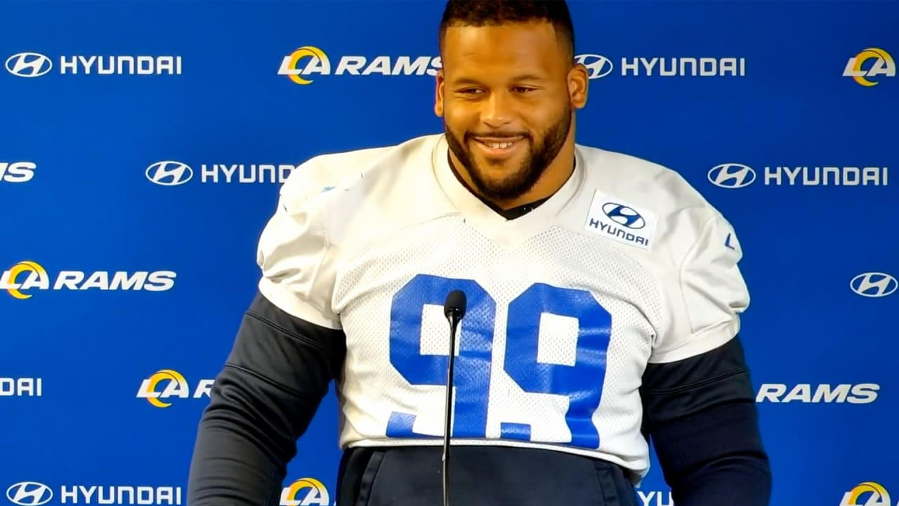 Rams defensive lineman Aaron Donald on Jaguars' offense, opposing teams ...
