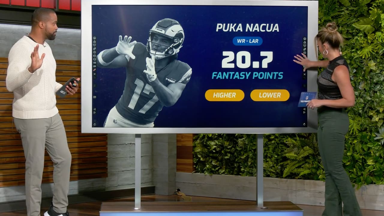 Los Angeles Rams wide receiver Puka Nacua fantasy points Week 3 ...