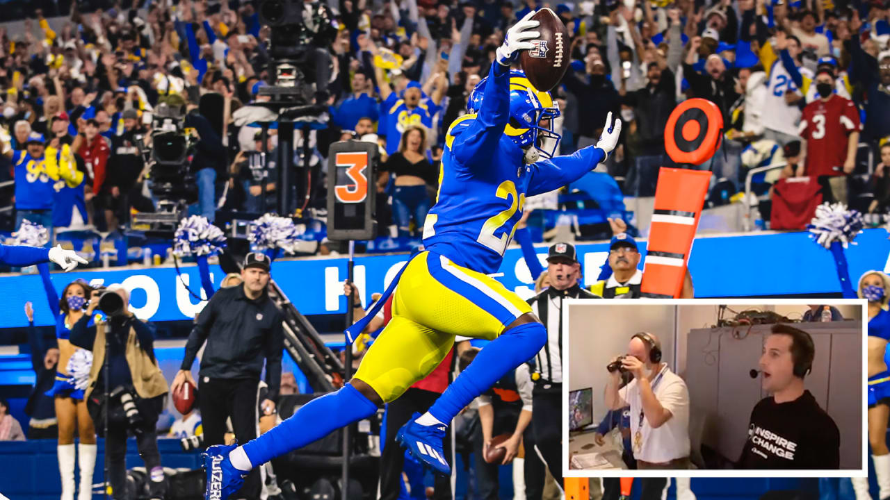 Rams CB David Long Jr.'s pick-six in Wild Card matchup vs. Cardinals ...