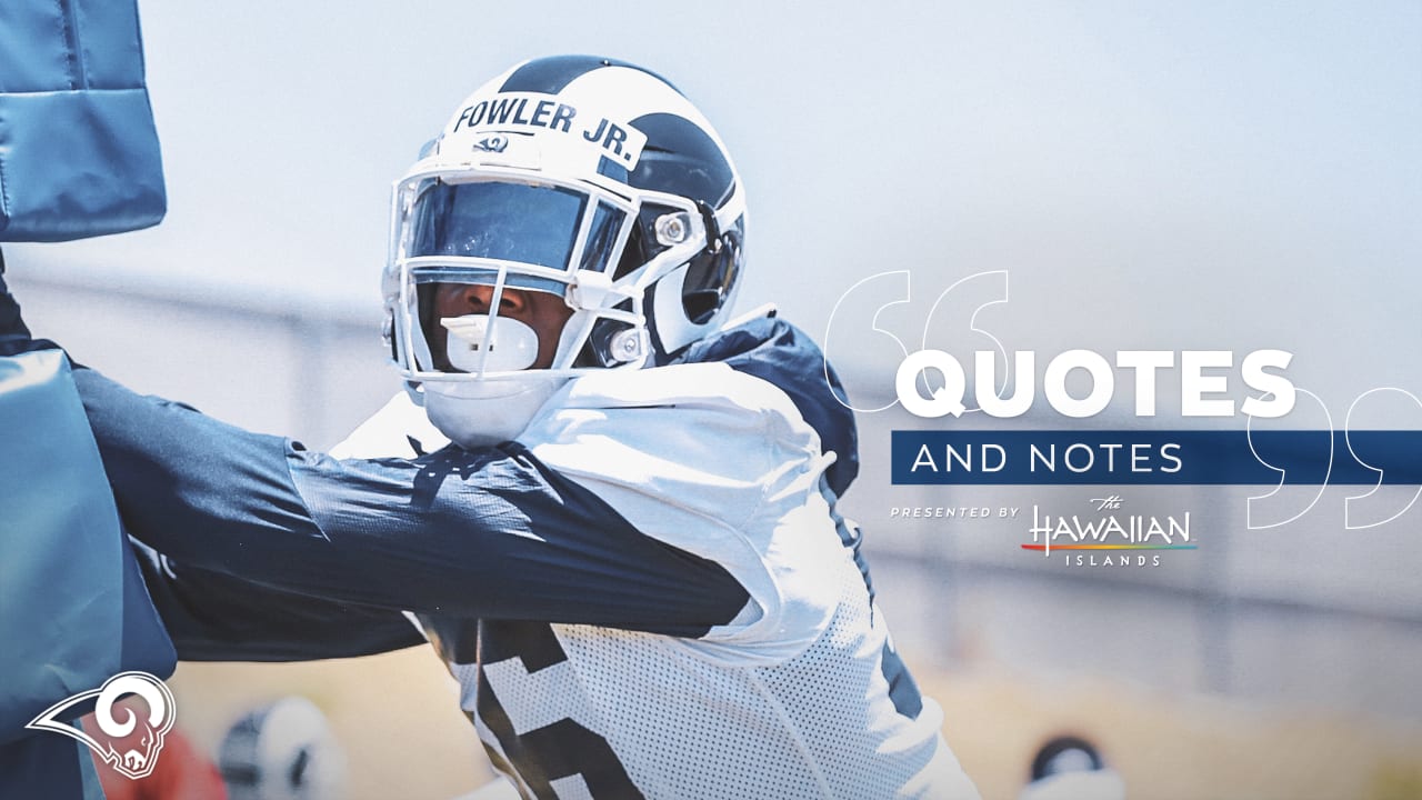 Quotes & Notes 6/3: McVay, Fowler look forward to the pass rusher’s ...