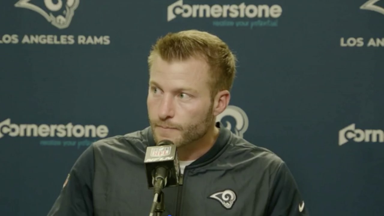 McVay on clinching the division and that there is a lot of football ...