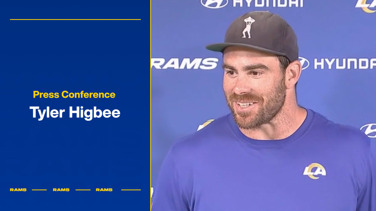 Rams tight end Tyler Higbee talks being back in facility for 2023 ...