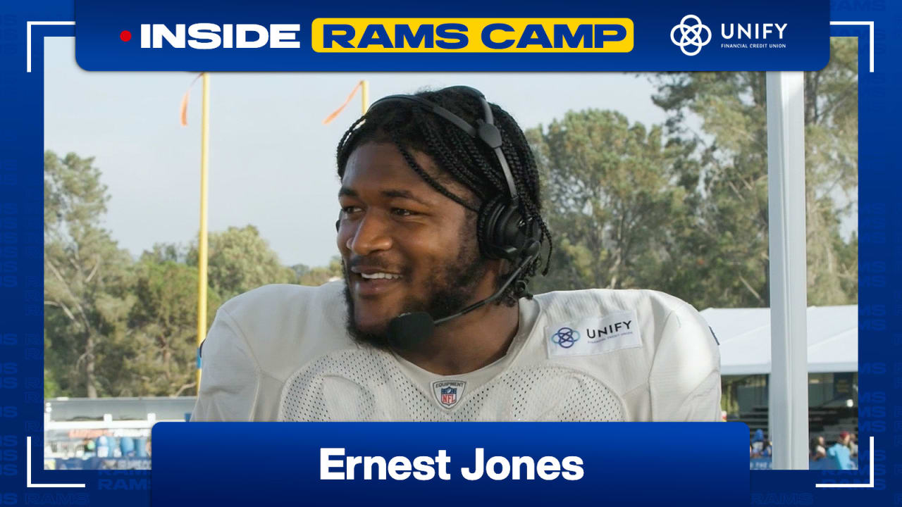 Los Angeles Rams Inside Rams Camp - Linebacker Ernest Jones talks about ...