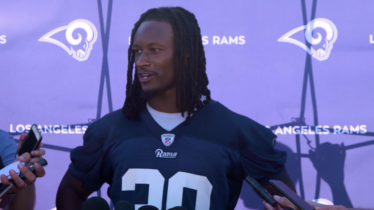 Gurley talks being back on the field with the team at camp
