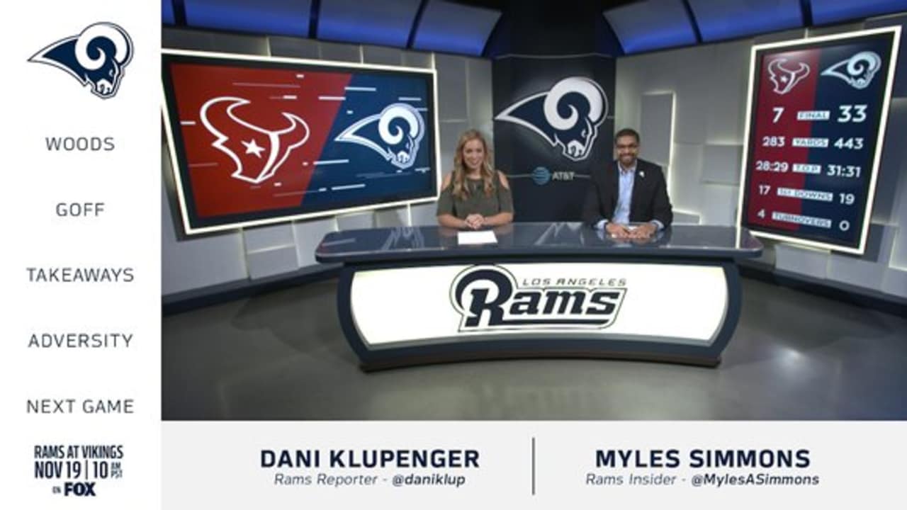Rams Report: Woods, Defense Stand Out as Rams Defeat Texans