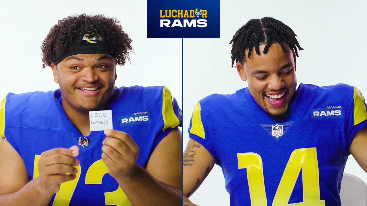 Los Angeles Rams players pick out their luchador names - “Crazy King ...