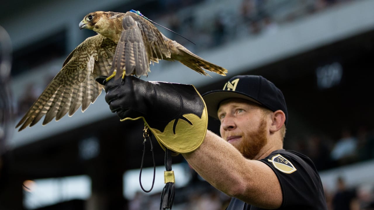 Johnny Hekker Releases Olly at LAFC Match
