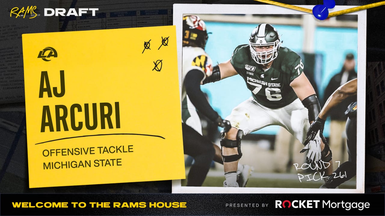 2022 NFL Draft: Offensive Tackle AJ Arcuri, Michigan State, Round 7 ...