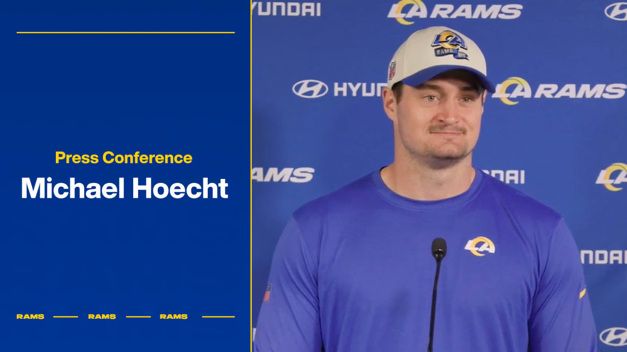 Rams' Michael Hoecht on training at outside linebacker during 2023 ...