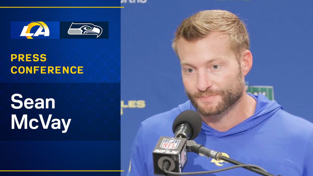 Sean McVay reacts to Rams' 30-13 Week 1 win over Seahawks in Seattle