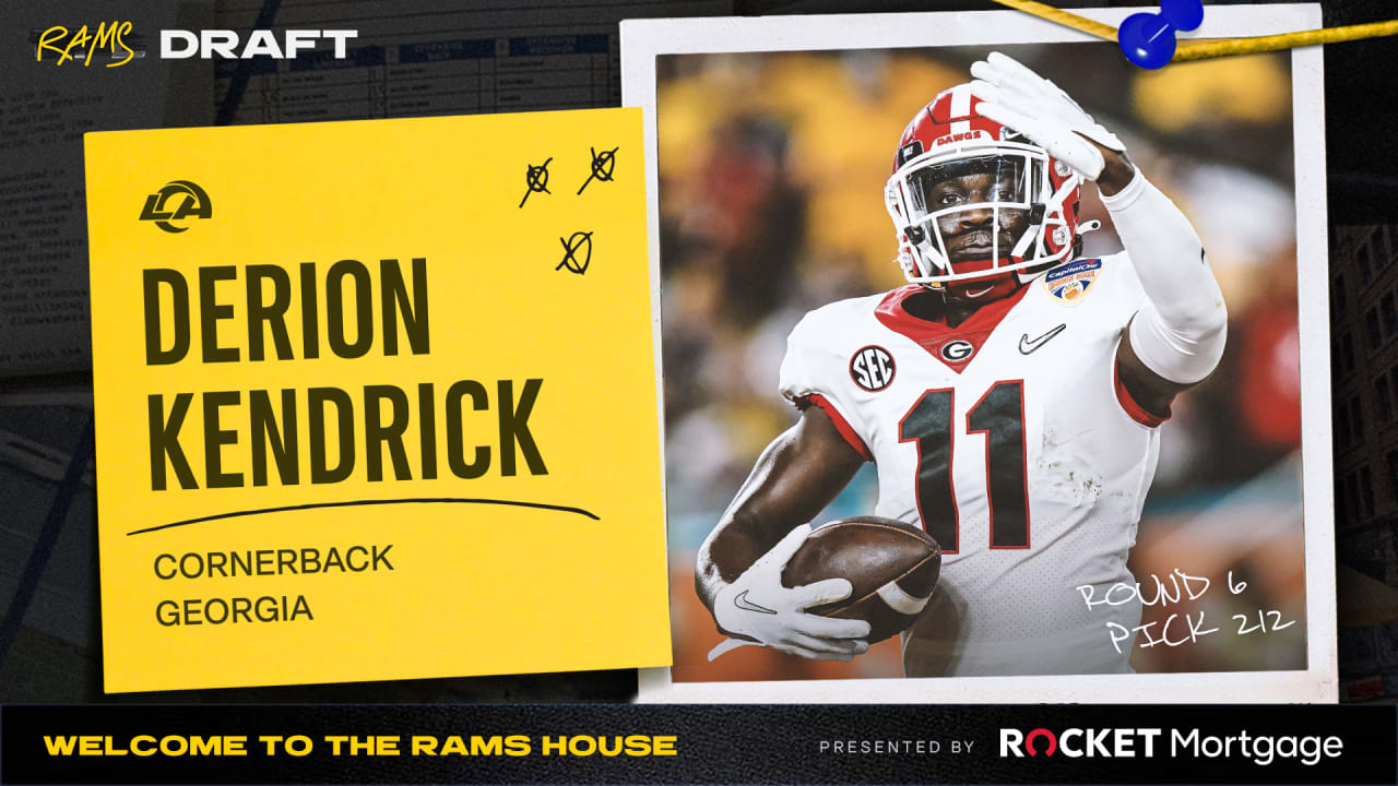 2022 NFL Draft: Defensive Back Derion Kendrick, Georgia, Round 6, Pick 212