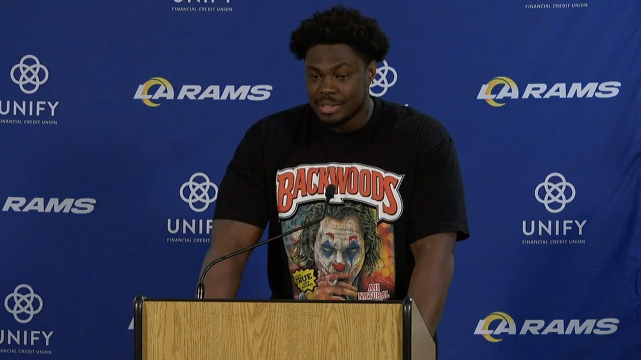 Rams offensive lineman Tremayne Anchrum Jr. talks performance vs. Broncos