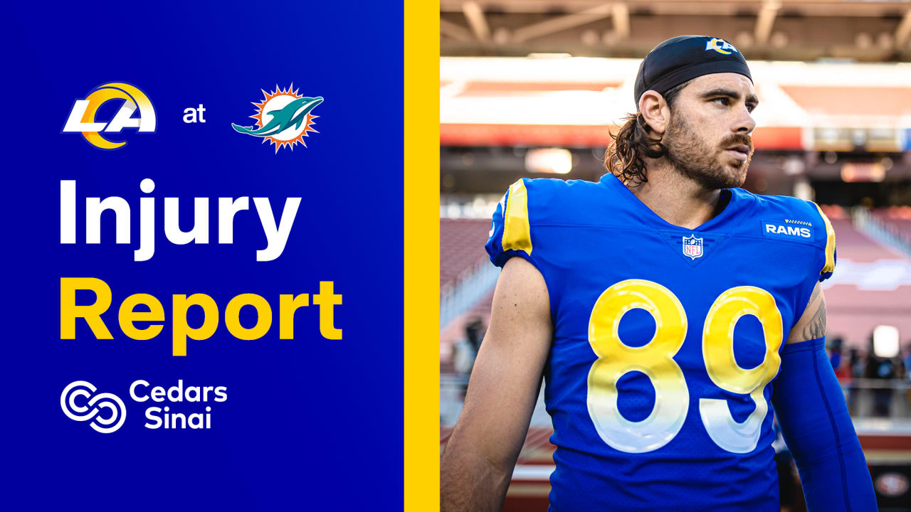 Injury Report 10/30: Rams tight end Tyler Higbee game-time decision for ...