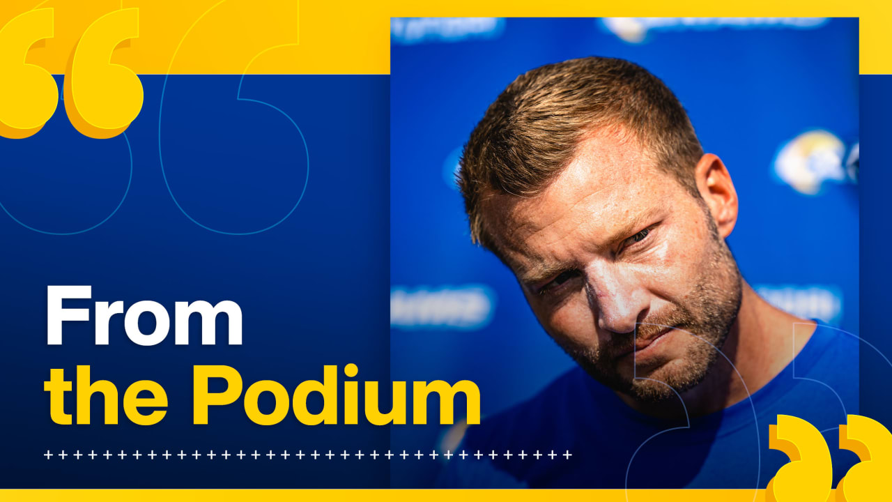 From the Podium: Rams head coach Sean McVay, wide receiver Cooper Kupp ... From the Podium: Rams head coach Sean McVay, wide receiver Cooper Kupp ...