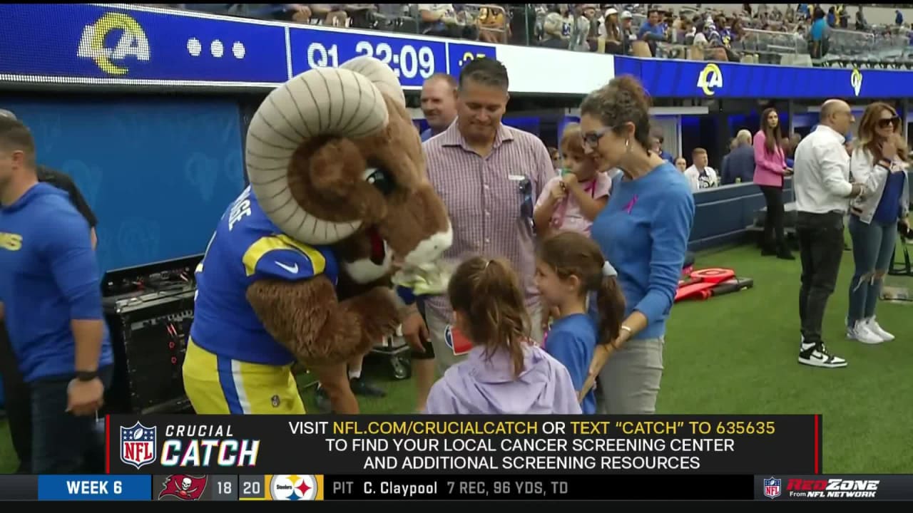 Los Angeles Rams honor Ashley Ruiz at SoFi Stadium before Crucial Catch ...