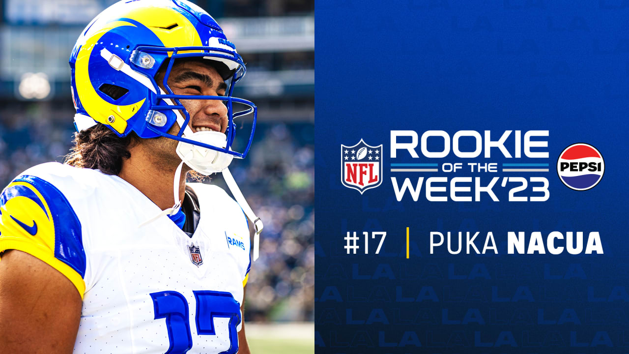 Puka Nacua named Pepsi Zero Sugar NFL Rookie of the Week for Week 2