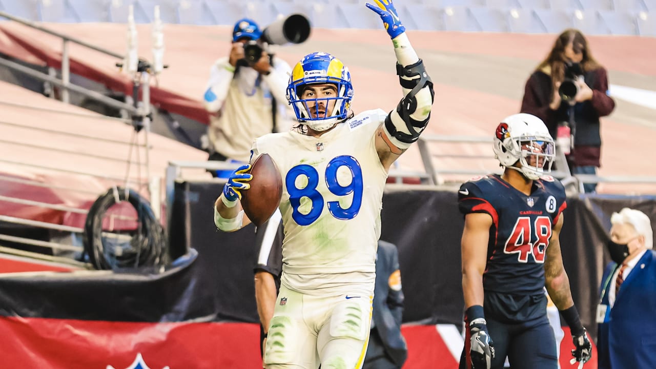 Rams QB Jared Goff throws 1-yard touchdown pass to TE Tyler Higbee vs ...