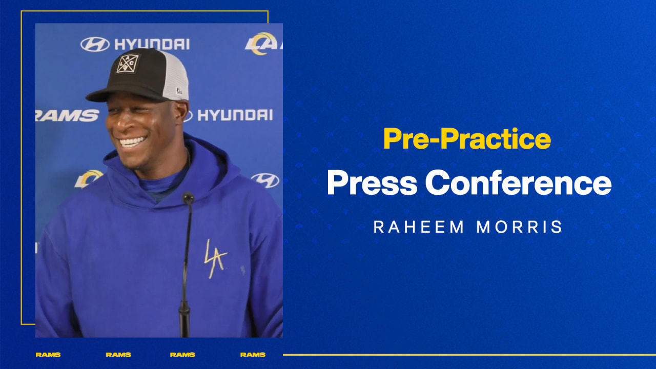 Rams defensive coordinator Raheem Morris on team's pass rush ...