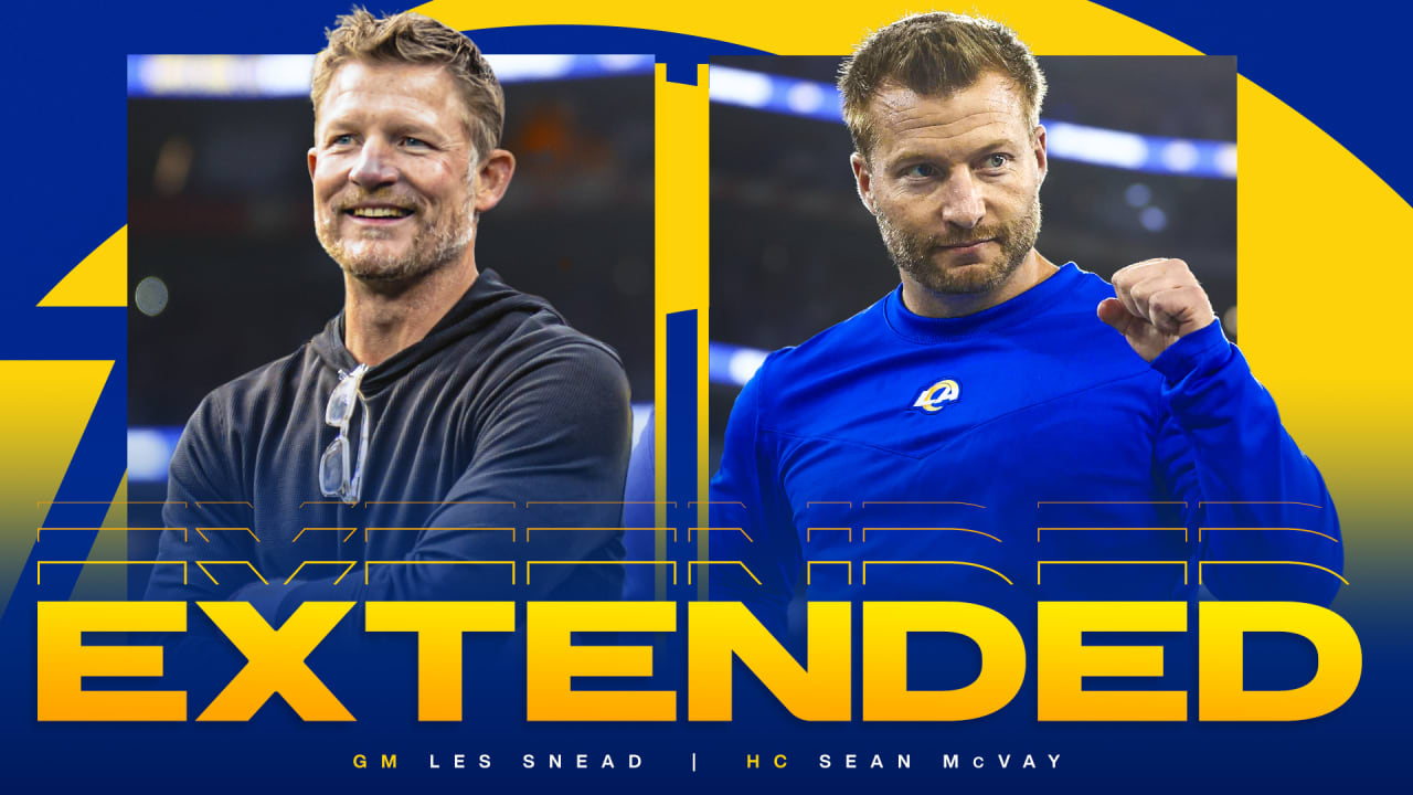 Rams general manager Les Snead, head coach Sean McVay agree to contract ...