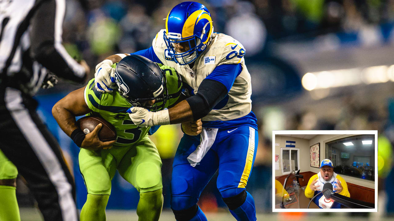 Rams DL Aaron Donald captura al quarterback de los Seahawks Russell ...
