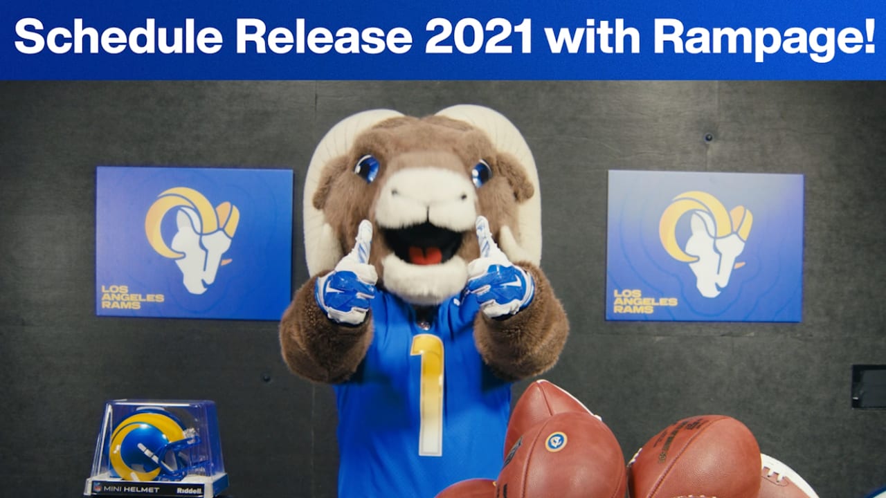 2021 Schedule Release with Rampage! | Rams Kids