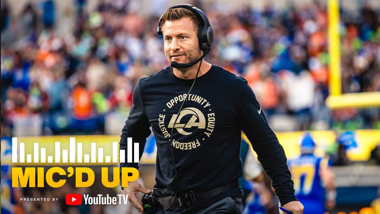 Los Angeles Rams Mic'd Up | Head coach Sean McVay Mic’d Up for Rams vs ...