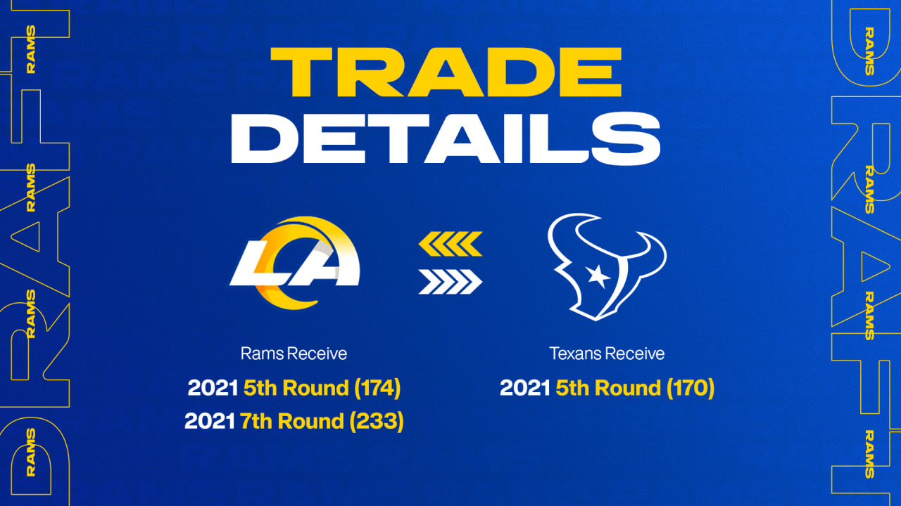 2021 NFL Draft: Rams trade 170th pick to Texans