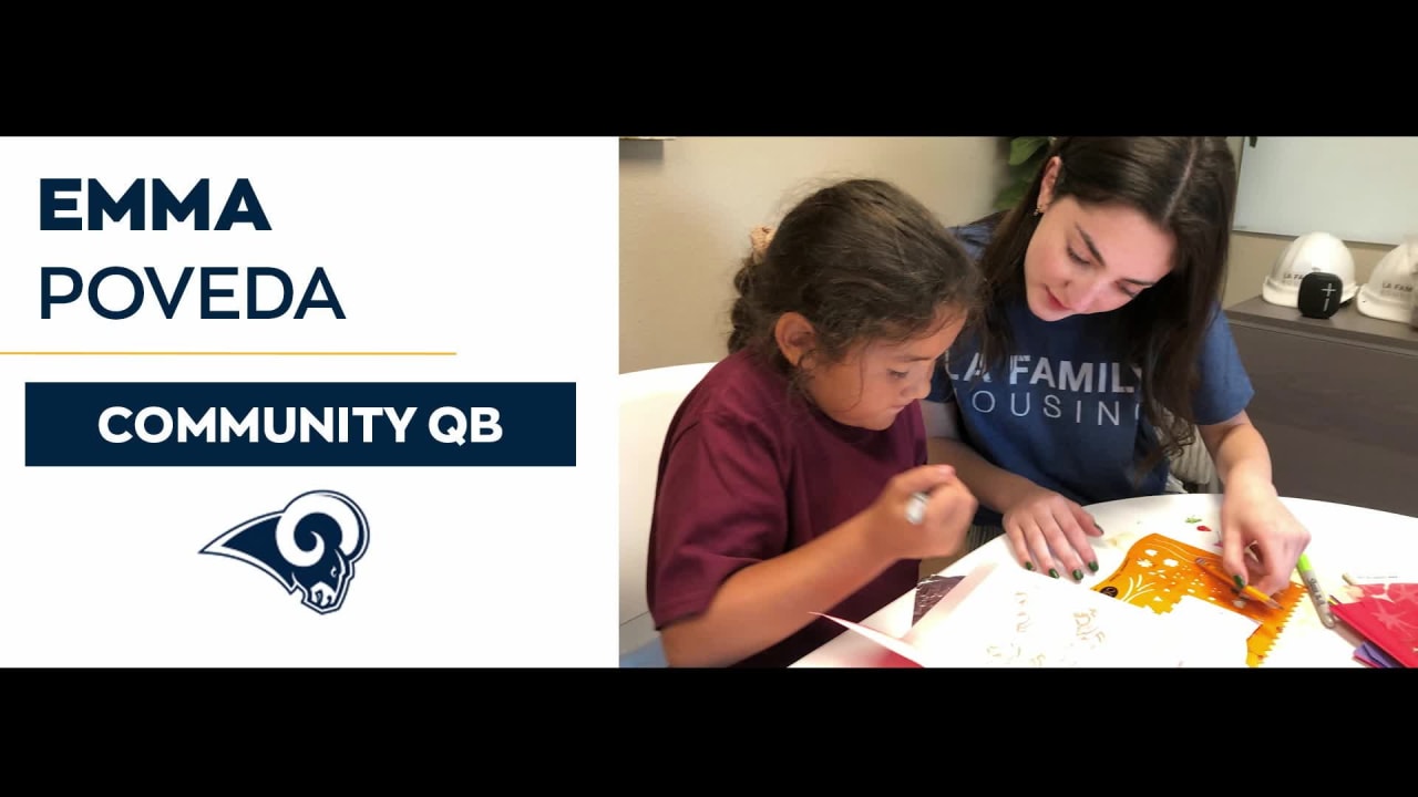 Watch as the Rams, SoCal Honda Dealers honor Emma Poveda as Community QB