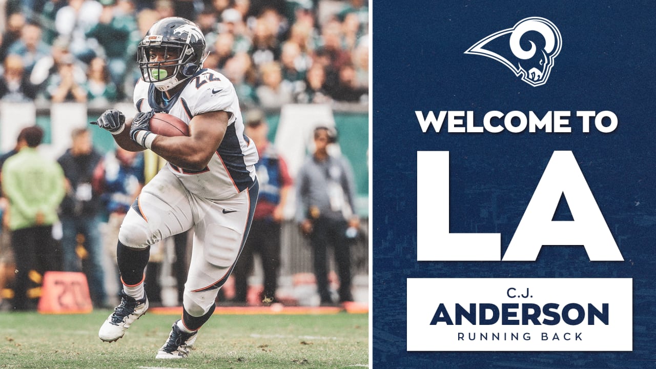 Rams Sign Veteran RB C.J. Anderson Rams Sign Veteran RB C.J. Anderson